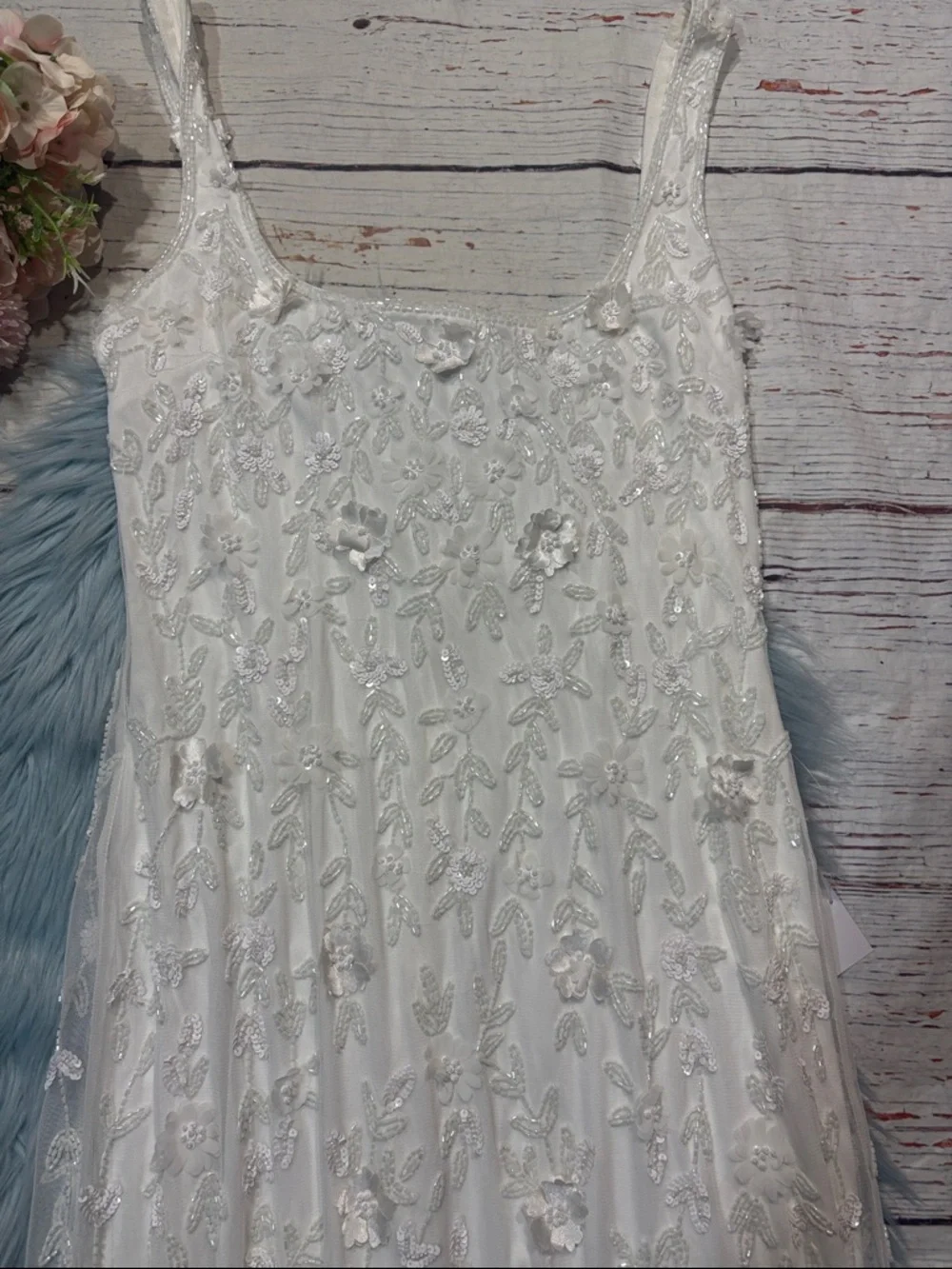 Lulus | Dresses | Nwt Lulus Extraordinary Glamour White 3d Floral ...